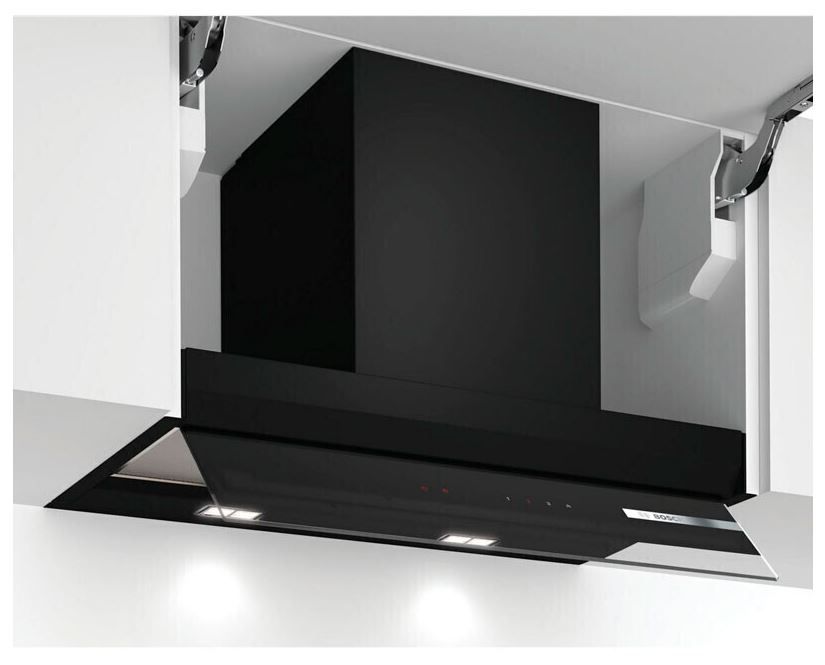 Campana integrable Bosch DBB67AM60, Cristal negro, 60 cm, 460 m³/h, B ...
